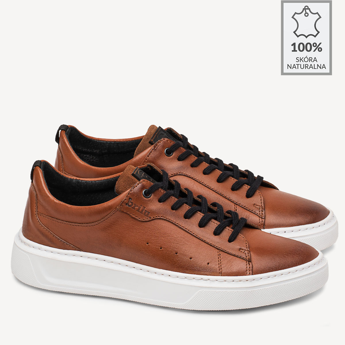 Trampki męskie na grubej podeszwie - sklep internetowy Brilu.pl